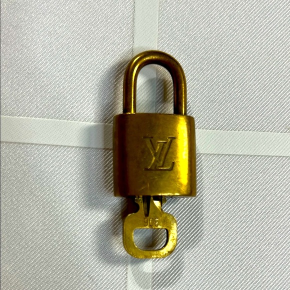 Louis Vuitton | Accessories | Louis Vuitton Gold Padlock With Key36 ...